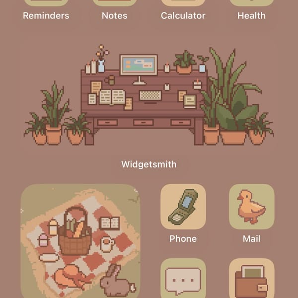 Cottagecore Pixel | Cute Aesthetic Ios App Icons, Kawaii Pixel ...