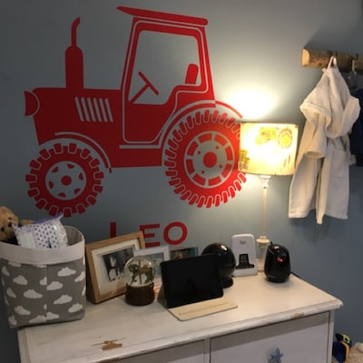 Personalized Tractor. Vinyl Wall Art Decal Sticker. Any Colour - Etsy