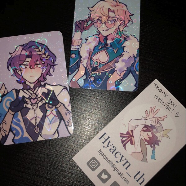 Dr.ratio Aventurine Honkai Star Rail HSR Holographic Heart Photocards ...
