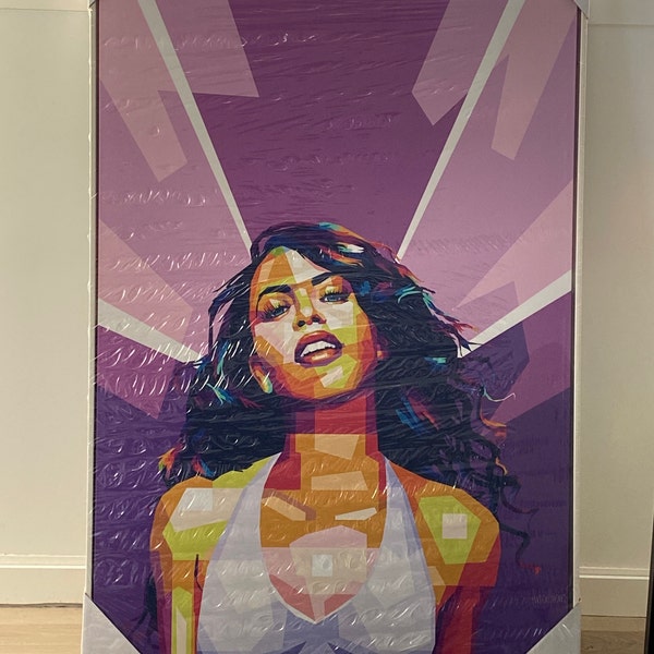Aaliyah Portrait Canvas Print, Colorful Wall Art Decor, Rap Poster - Etsy