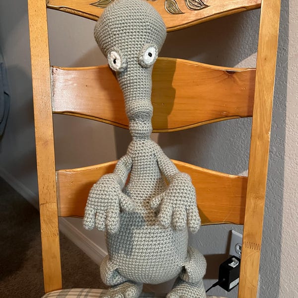 Alien American Dad Crochet Pattern 33 Cm Amigurumi Crochet Toy 7516