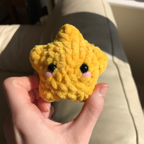 Star Squishy Cute Handmade, Super Soft Velvet Crochet Star / Stress ...
