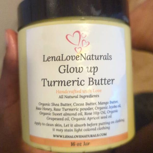 Turmeric Body Butter Face Moisturizer Natural Whipped Body Butter ...