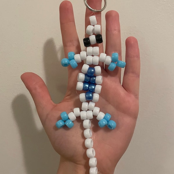 Lizard Bead Buddy Pony Bead Keychain Kit - Etsy
