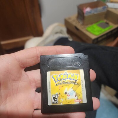 Gameboy Labels Yellow Pikachu Version Replacement Label Decal Sticker ...