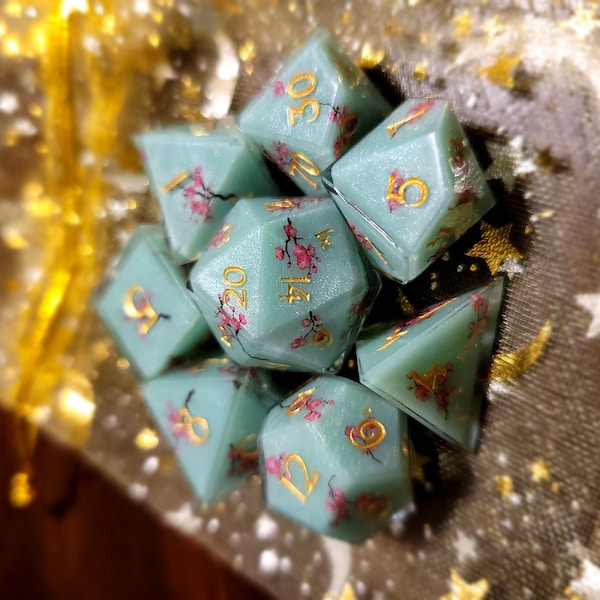 Emerald Archdruid 40mm D&D Chonk, Polyhedral Dice, Dnd Dice, Dungeons ...