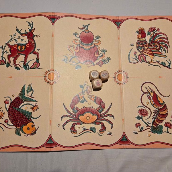 Vietnamese Bau Cua Tom Ca - Gourd-crab-shrimp-fish Game - Lucky Game ...