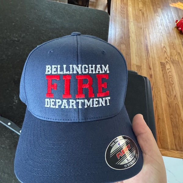 Thin Red Line Number Flag Beanie, Firefighter Skull Cap, Navy or Black ...