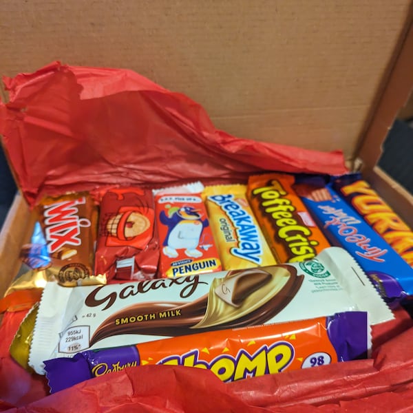 Personalised British Classics Snack Box, British Treat Box, British ...