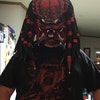 Red Devil Predator Motorcycle Helmet. Unique Exclusive Custom Made. DOT ...