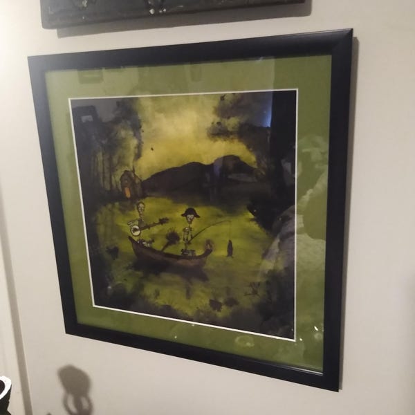 10x10" PHYSICAL PRINT - Swamp Skeletons Print on Enhanced Matte Paper ...