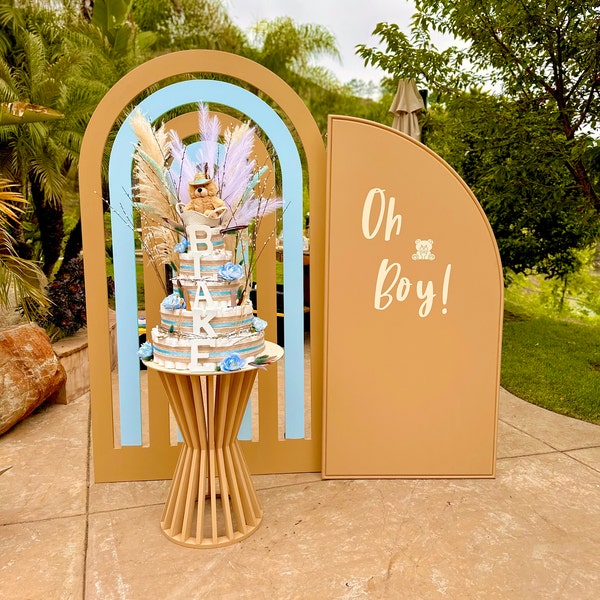 Wood Half Arch Backdrop - MDF Wood - Multiple Sizes, Reusable Event ...