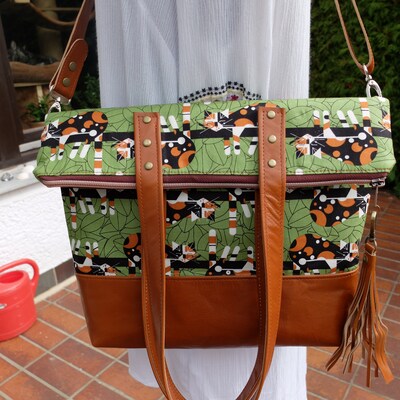 Twofer Tote PDF Sewing Pattern, Downloadable Tote Bag Sewing Tutorial ...