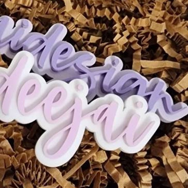 Social Media Username Sign, Acrylic, Business Name Sign, 3D, Pop up ...