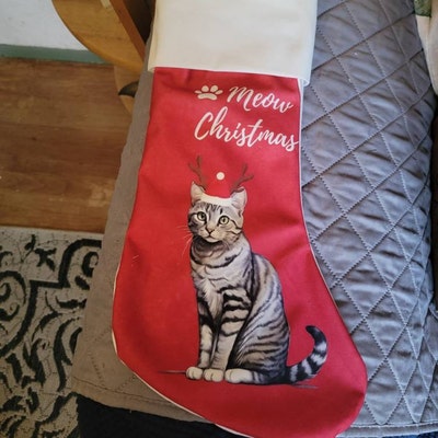 Siamese Cat Holiday Stocking Personalized, Cat Lovers Christmas ...