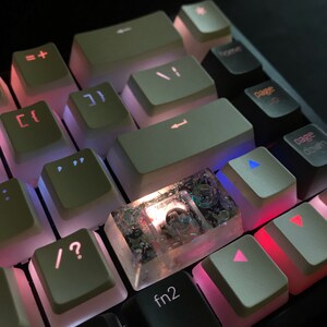 Bubblegum WASD Keycaps Custom Artisan Keycaps Transparent | Etsy