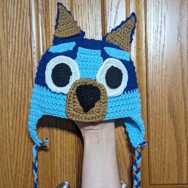 Crochet Blue Dog Hat Pattern, Crochet Pattern, Blue Dog, Hat Patterns ...