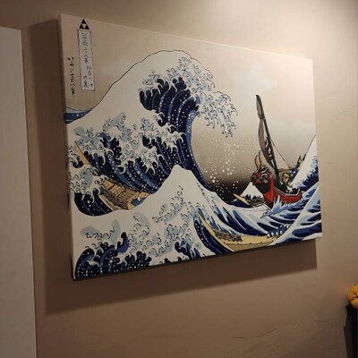 Night Scenery of a Man Rowing a Boat Among Many Glowing Moons Floating ...