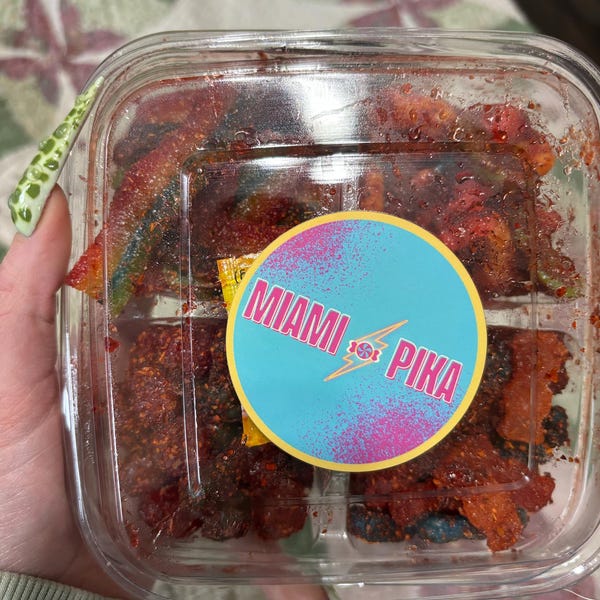 Pika Quad Platter- Chamoy Candies-dulces Enchilados - Etsy