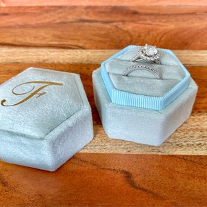 Custom Wedding Ring Box Monogram Ring Bearer Personalized - Etsy