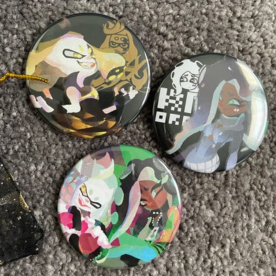 Splatoon Pin Buttons 2.25 - Etsy