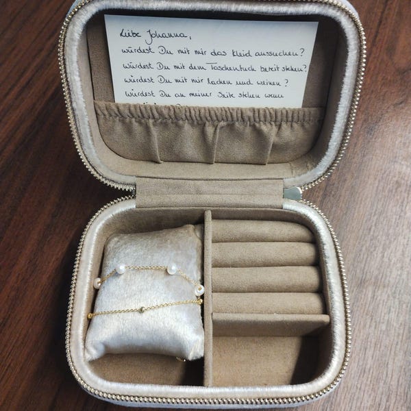 Custom Velvet Jewelry Box, Watch Box for Women, Wedding Gift, Birthday ...