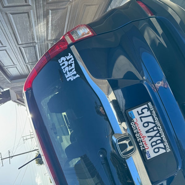 Jesus Freak Car Decal: Christian Faith Inspired Vinyl Sticker - Etsy