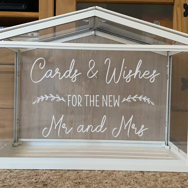 Card Vinyl Decal, Wedding Post Box Vinyl, Ikea Greenhouse, Vinyl for ...