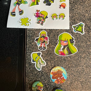 Splatoon Great Zapfish and Mini Zapfish Sticker Bundle - Etsy
