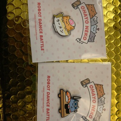 Ramen Cat Pin Hard Enamel Pin Aesthetic Pin Cute Backpack Pin Kitty ...