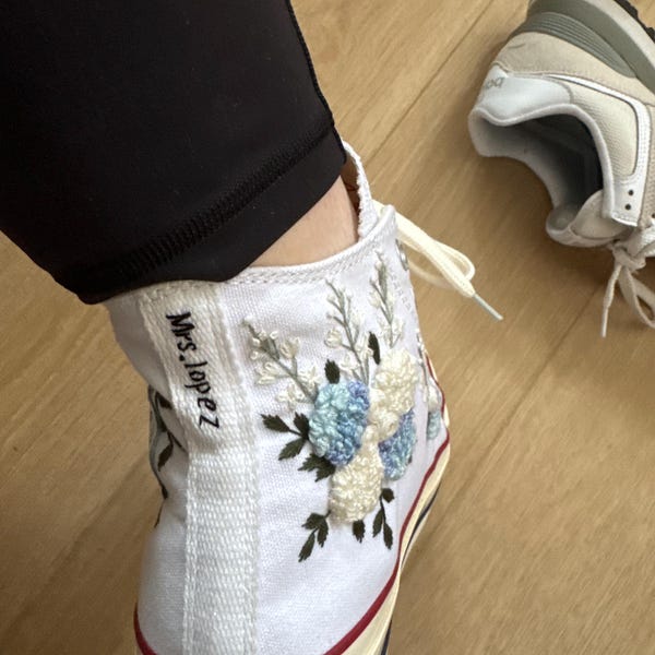 Embroidered Converse/ Converse Custom Constellation Embroidery ...