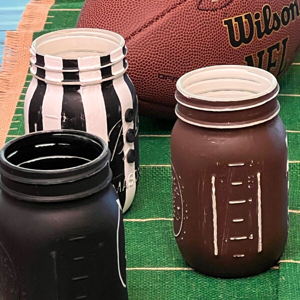 Football Field Mason Jar - QUART SIZE Football Mason Jar - Etsy