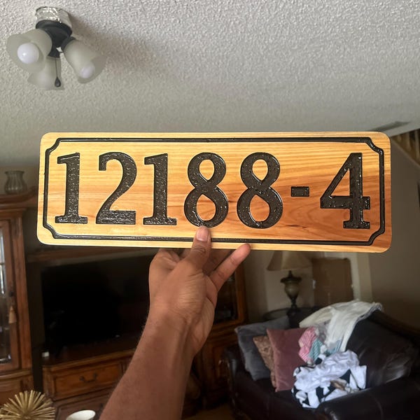 Custom Personalized Family Last Name Cedar Wood Sign With Carved in ...