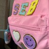 Custom Nylon Mini Backpack With Chenille Letters Personalized Backpack ...
