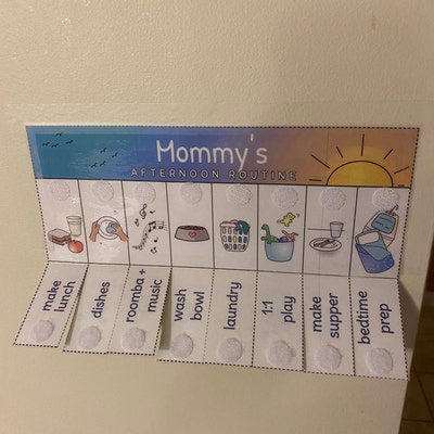 Bedtime Routine Chart, Printable Folding / Flip Chart : Kids Daily ...