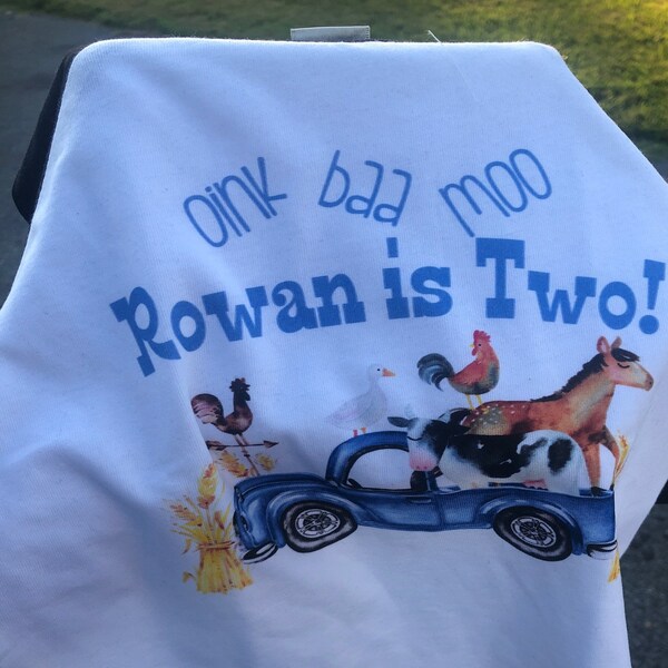 Second Birthday, Oink Baa Moo, Farm Birthday, Oink Moo Turning Two, 2nd ...