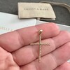 14K Solid Gold Swirl Edge Cross Pendant - Etsy