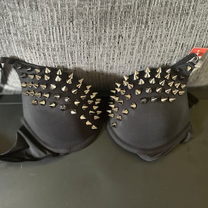 Fully Hand Jeweled Bra front and Back - Etsy