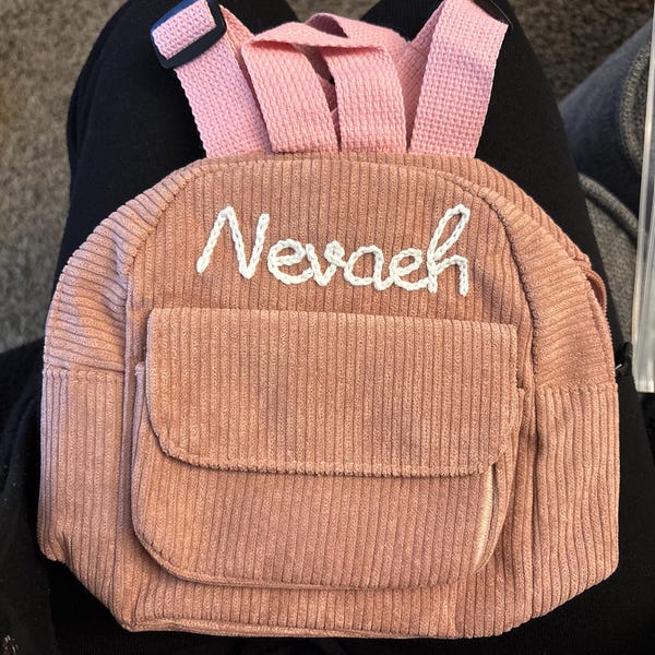 Personalized Baby Backpack,hand Embroidered Kids Backpack, Cute Mini ...