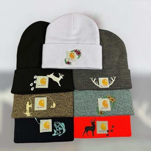 Bundle Deer Beanie Embroidery Patterns, Winter Hat Design File ...