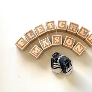 Personalized Wooden Blocks Name Blocks Alphabet Baby - Etsy