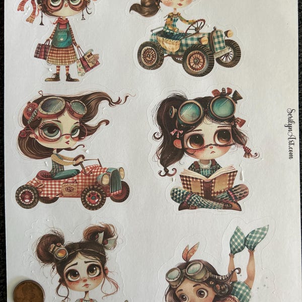 Sticker Sheet Autumn Windows Themed for Bullet Journal, Scrapbooking ...