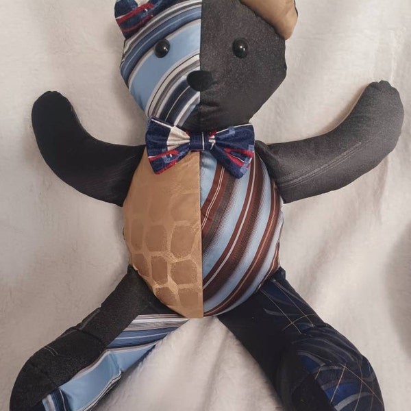 Handmade Necktie Memory Bear - Etsy