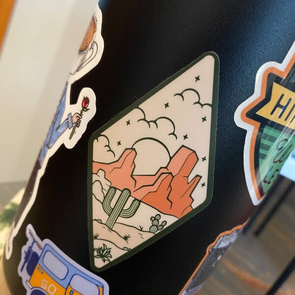 Desert Diamond Vinyl Sticker - Etsy