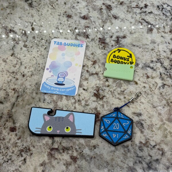 Tab Buddy XL Kitty - Cat Food Can Tab Opener Help for Long Nails, Sore ...