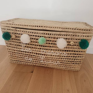 PERSONALIZED Wicker Storage Chest, Toy Trunk, Wicker Toy Chest, Rattan ...