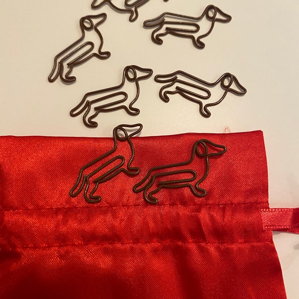 25 Count Dachshund Shaped Paper Clips, Dog Lover Gifts, Cute Shaped ...