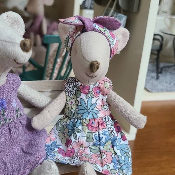 Cotton Lace Dress for Mouse 12 Cm ( 5 In) Mouse 5 in Clothes Mice - Etsy