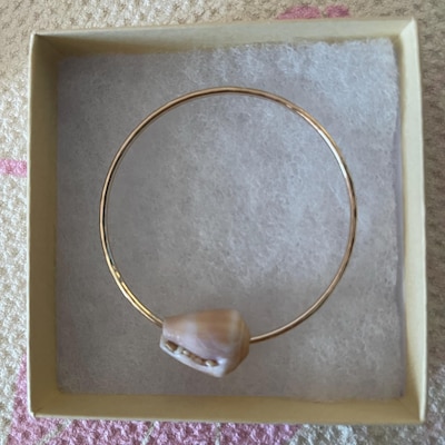 Custom Gold Hawaiian Shell Bangle, Shell Bangles, Made in Hawaii, Gifts ...