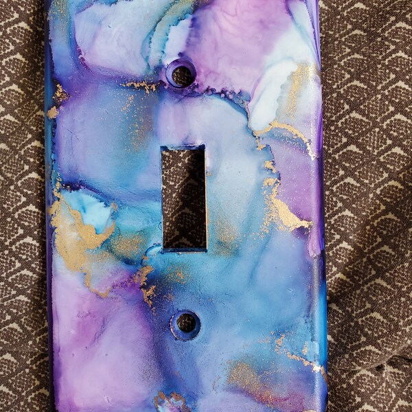 Colorful Abstract Art Light Switch / Electrical Outlet Covers - Toggle ...